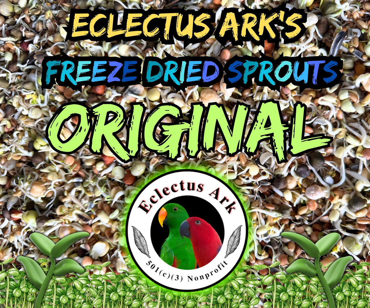 Freeze Dried Sprouts Original - For All Parrots | Eclectus Ark – All ...