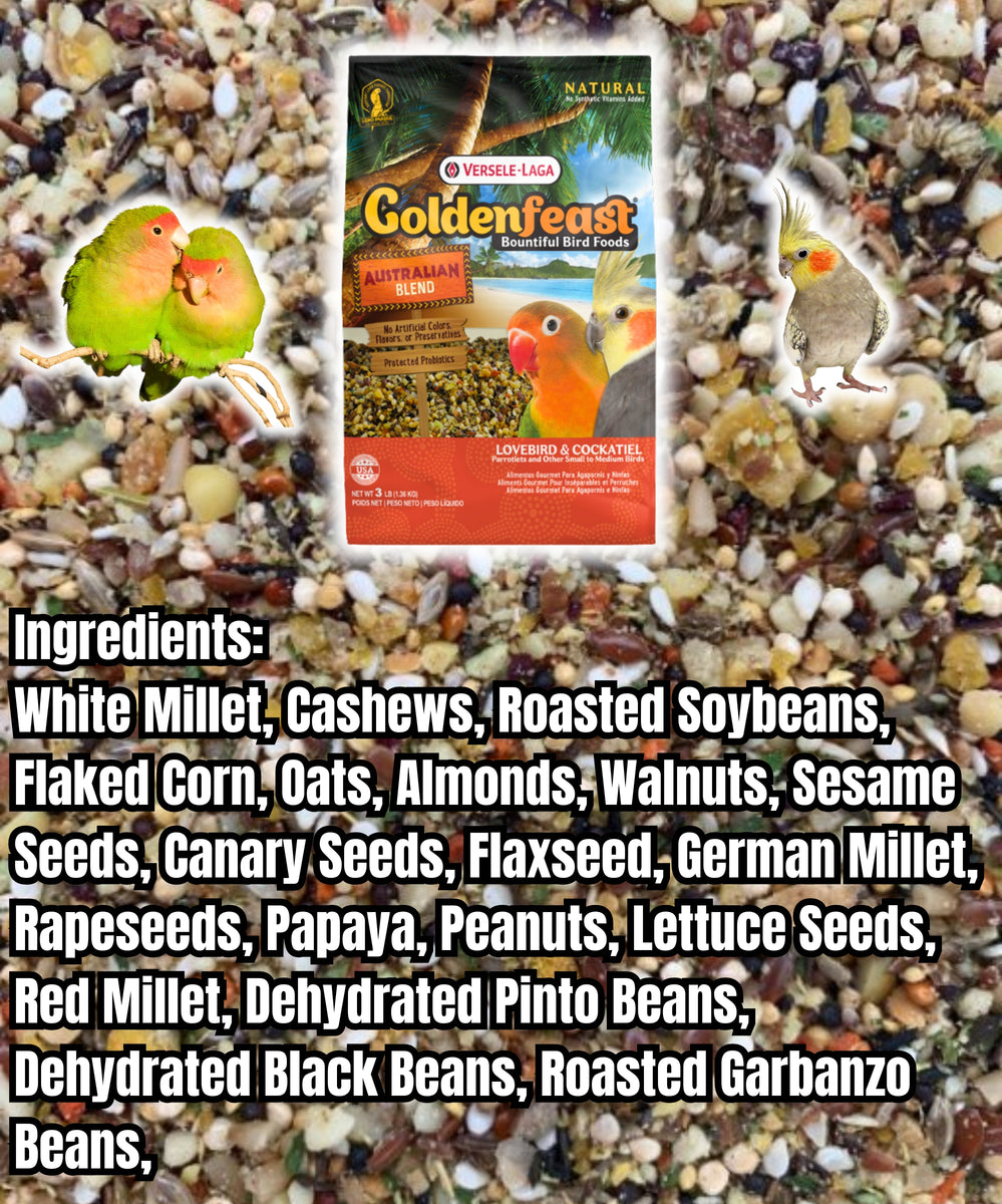 Goldenfeast Australian Blend for Lovebirds/Cockatiels | All Parrot Products