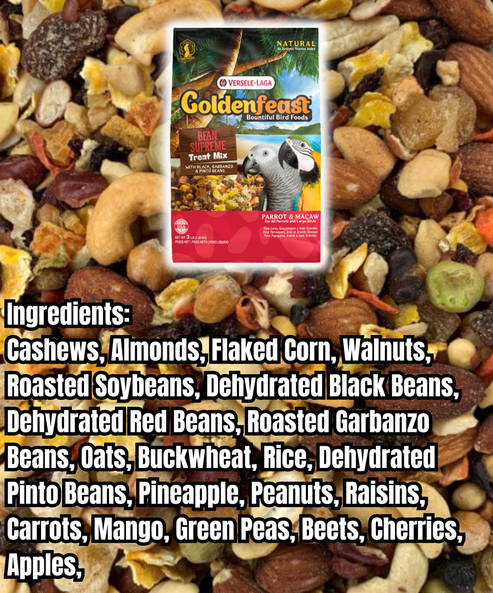 Goldenfeast Bean Supreme Treat Mix | All Parrot Products
