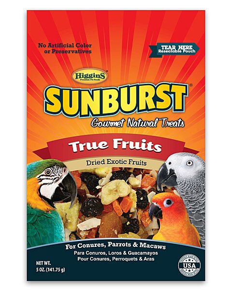 Higgins Sunburst True Fruits Parrot Treat| AllParrotProducts – All ...